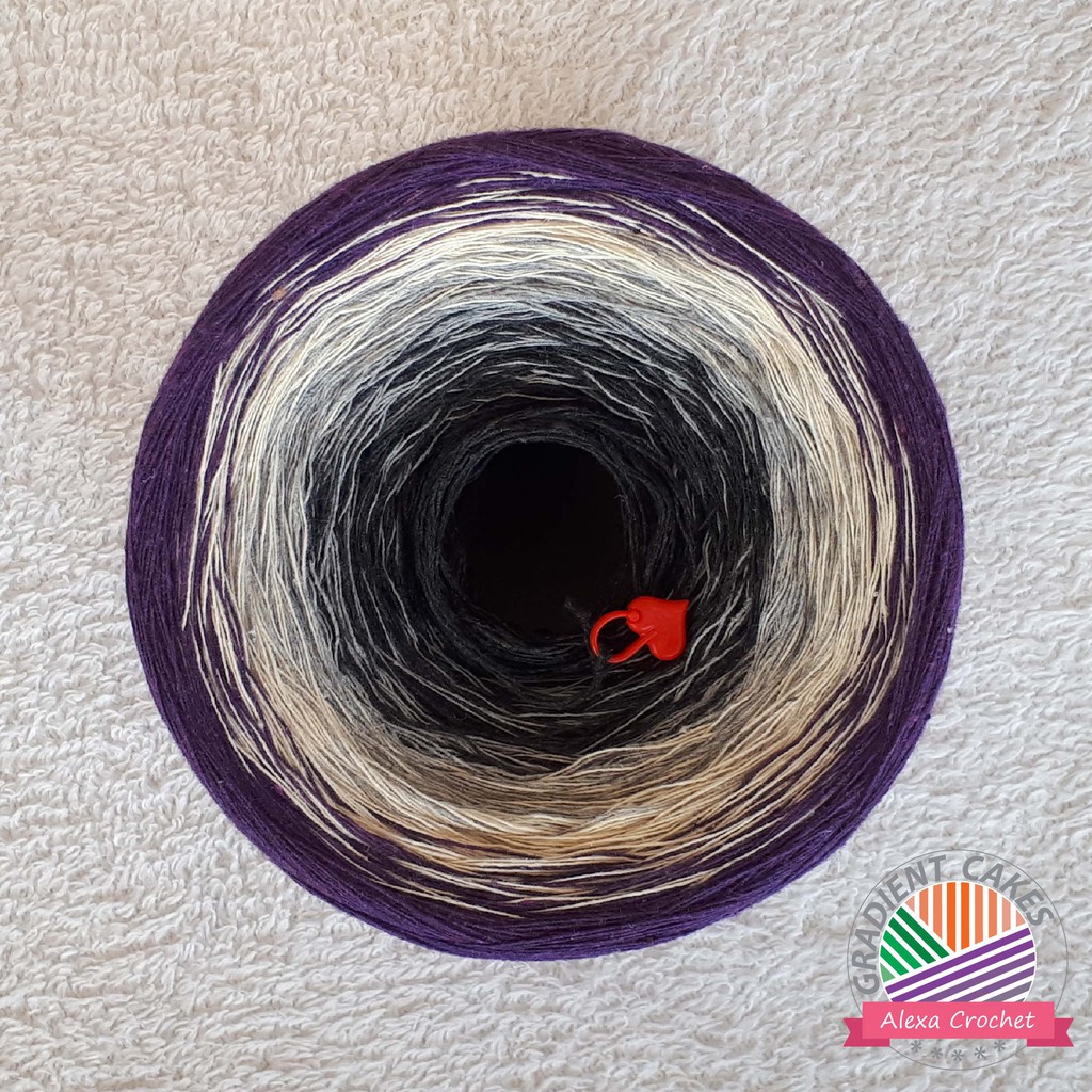 Alexa Crochet Gradient Yarns (4 ply) - Oblivion (Violet) | Shopee ...