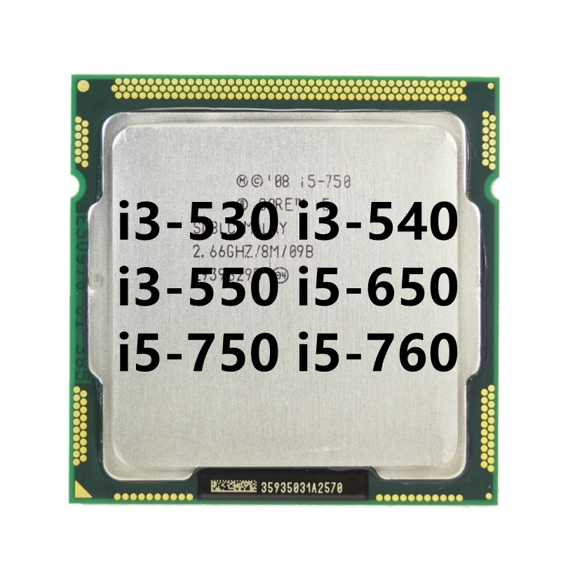 i3-530 i3-540 i3-550 i5-650 i5-660 i5-750 i5-760 CPU Processor LGA 1156 ...