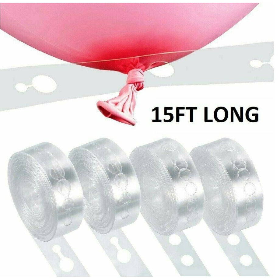 Balloon Chain 5 meters Plastic Transparent Chain for Balloons Party ...