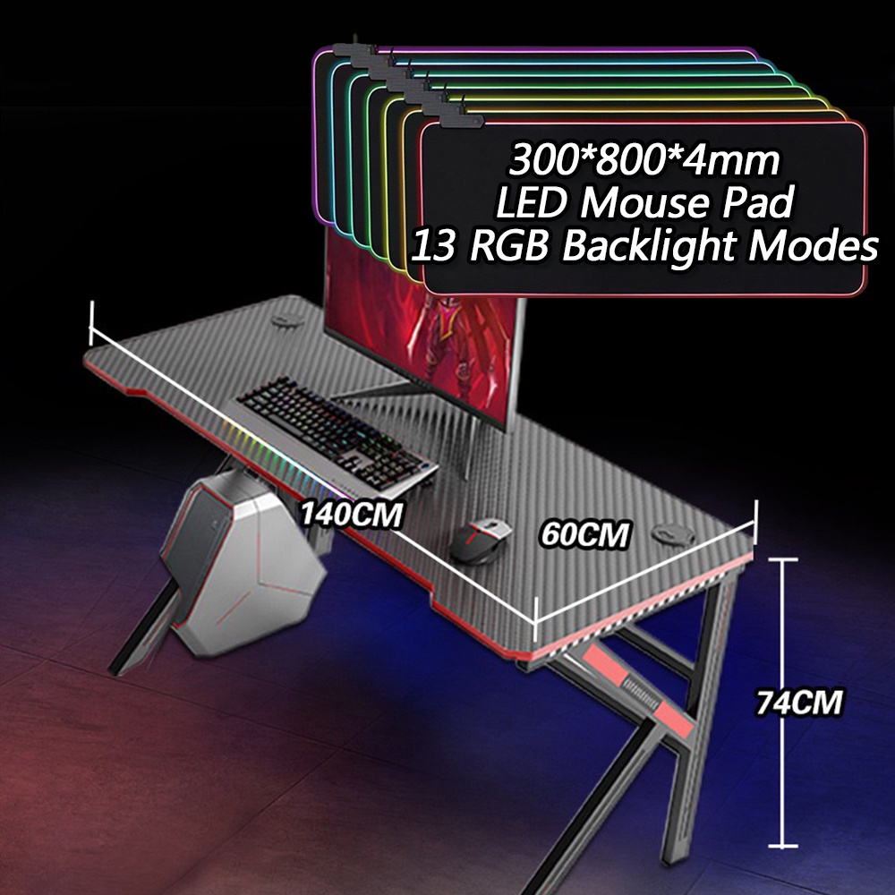 Gaming Table Desktop Computer Table Desk Game Carbon Matt Brazing ...