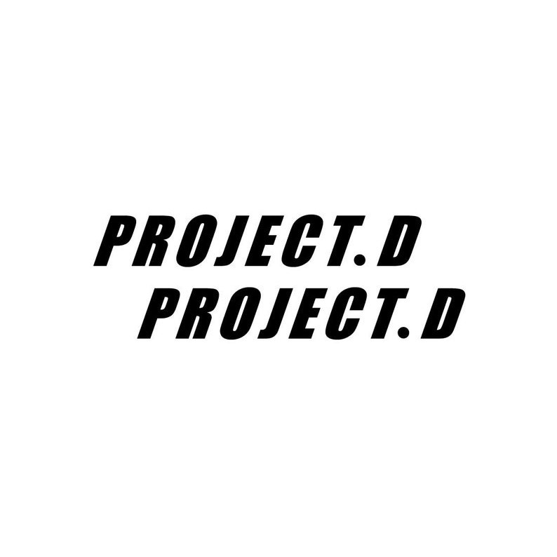 JDM PROJECT STICKER INITIAL D STICKER DECAL | Shopee Philippines
