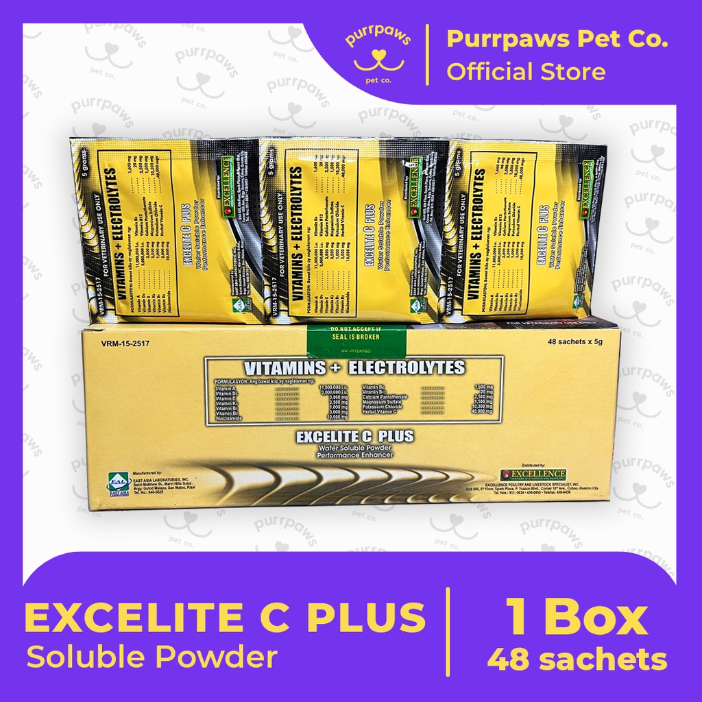 Excelite C Plus 5g 48 sachets (1 Box) | Shopee Philippines