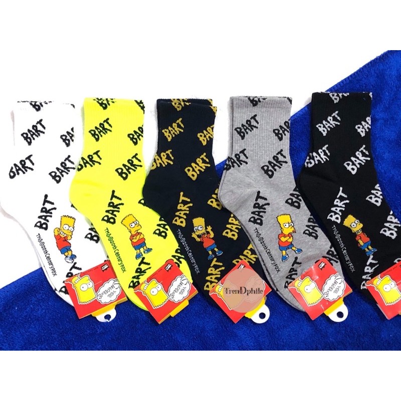 Korean Socks • BART SIMPSON Iconic Socks | Shopee Philippines