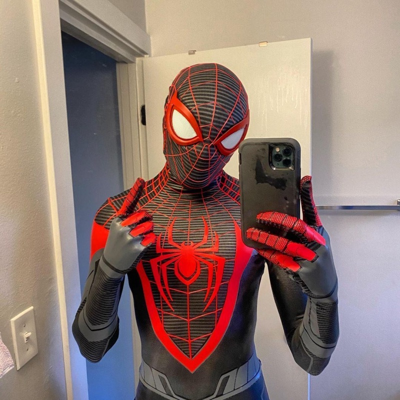 Kostum Cosplay Miles Morales Zentai Lycra Spandex Halloween Costume ...