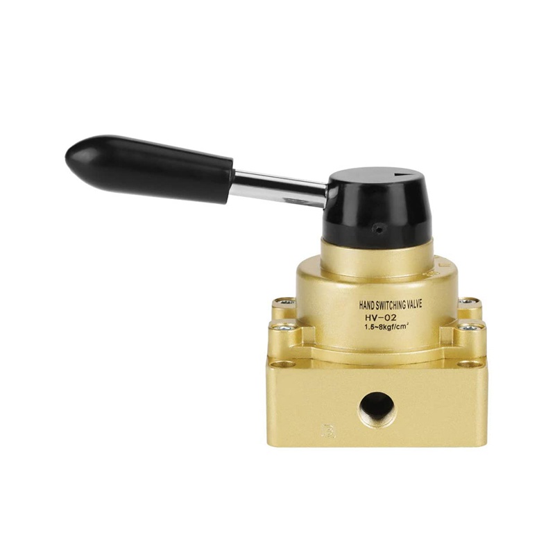 HV-02 Valve 3 Position 4 Way Hand Lever Pneumatic Air Control Valve 1 ...