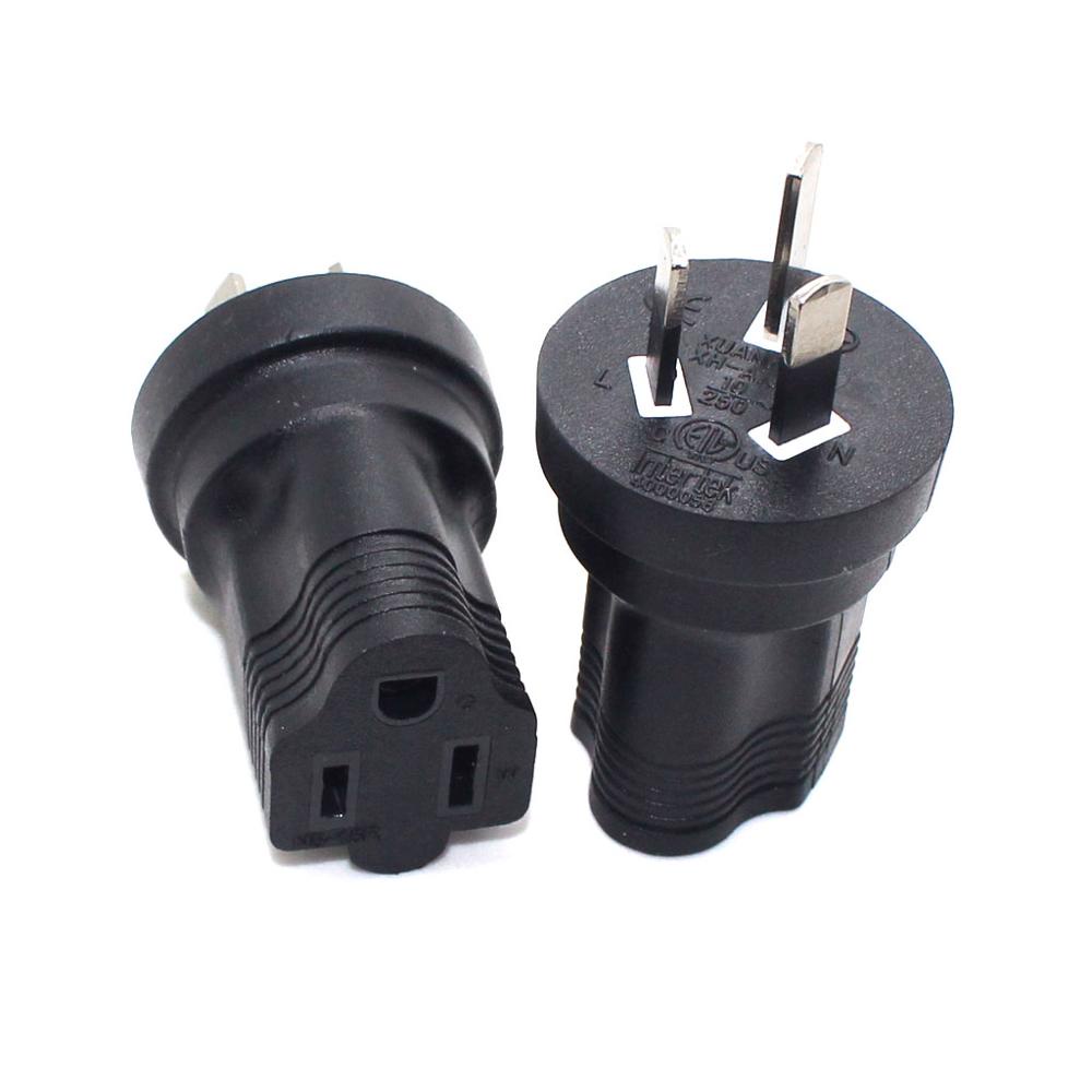 AU to US NEMA 5-15R Power Adapter Converter, Australian Male to Female ...