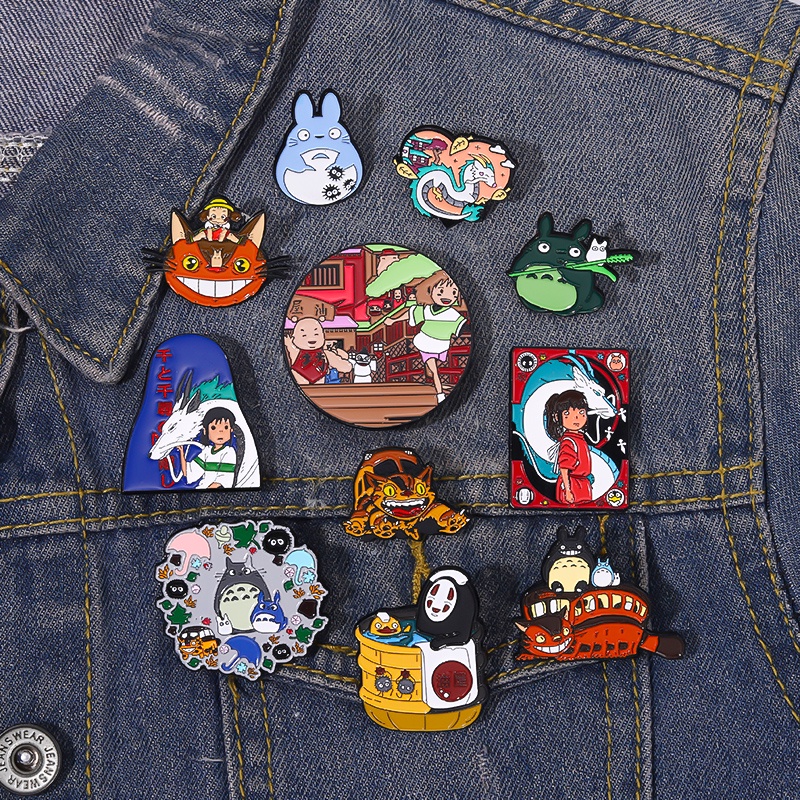Cartoon Japanese Anime Spirited Away Totoro Brooch Gifts for Friends ...