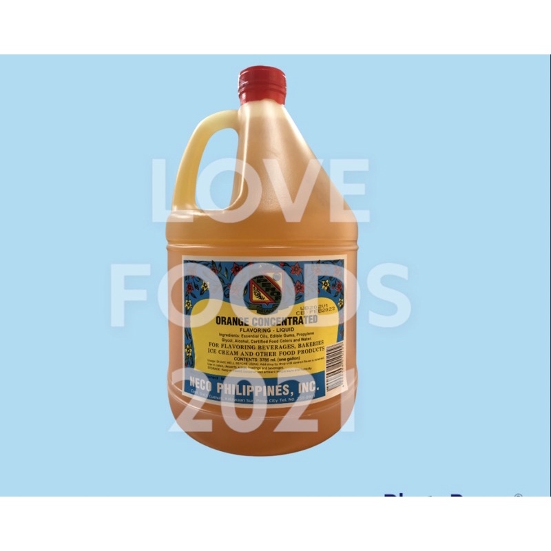 NECO ORANGE CONCENTRATE gal/gallon FLAVOR ENHANCER ONLY (Flavoring ...