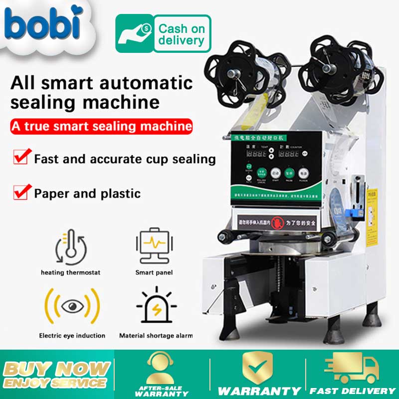 BOBI Intelligent automatic milk tea sealing machine suitable for 90 ...