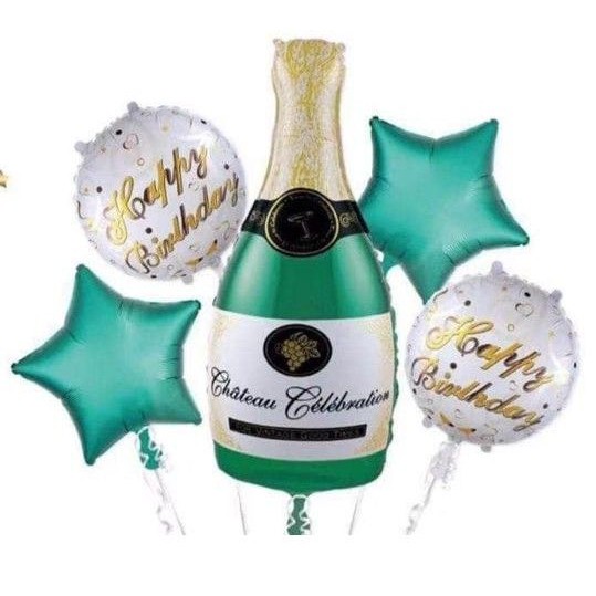 HBD Green Wine Set (5pcs) | Shopee Philippines