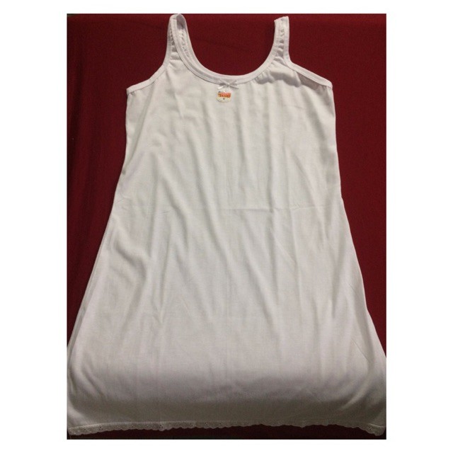 1pc Camilli Long Kamison/Camisole Lingerie COTTON WHITE HIGH QUALITY ...