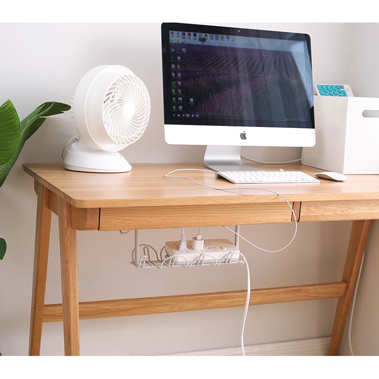 Desk Self-adhesive Charger Strip Cable Storage Box Power Extension Wire ...