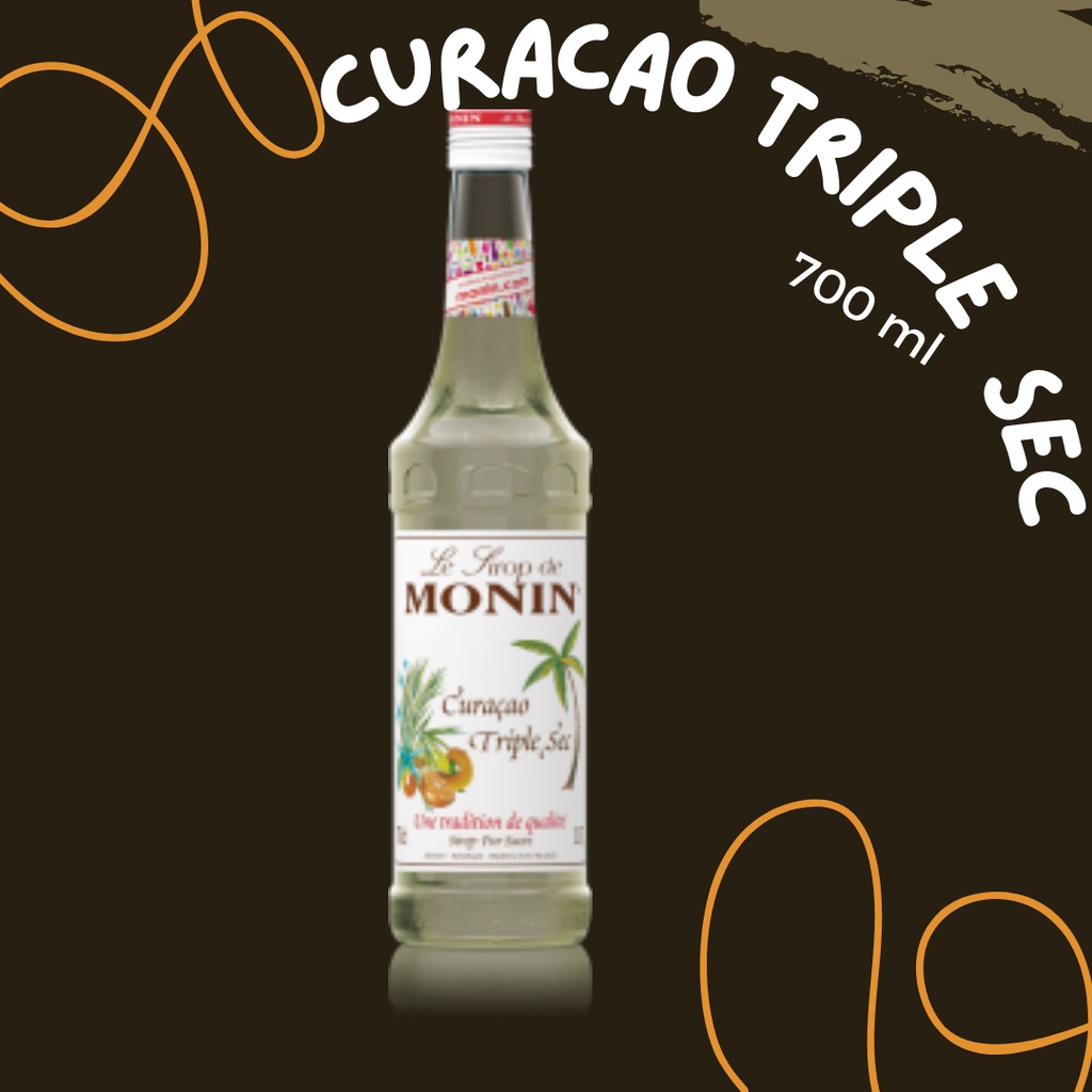 MONIN TRIPLE SEC CURAÇAO SYRUP 700ML – THE ALCOHOL-FREE ORANGE LIQUEUR ...