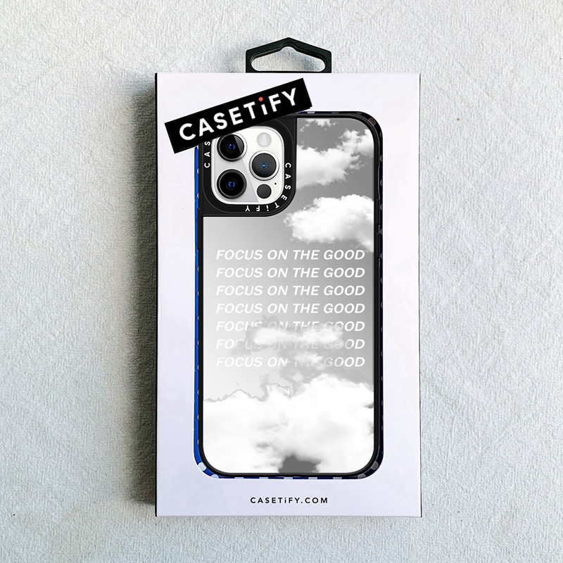 CASETiFY Focus on The Good White Cloud Plating Makeup Mirror Casing ...