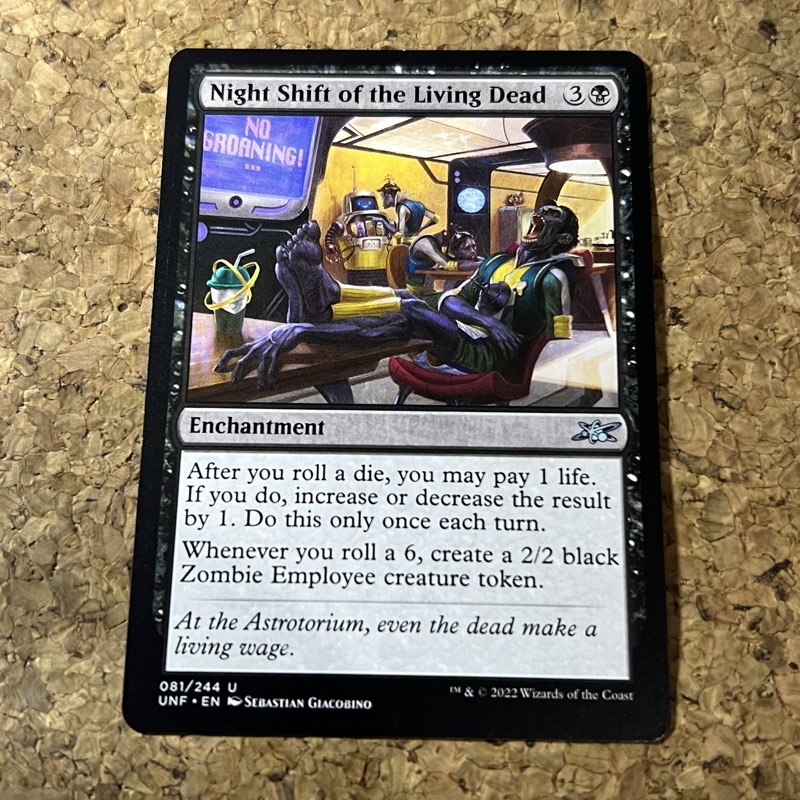 NIGHT SHIFT OF THE LIVING DEAD | ENCHANTMENT ZOMBIE | UNFINITY UNF ...