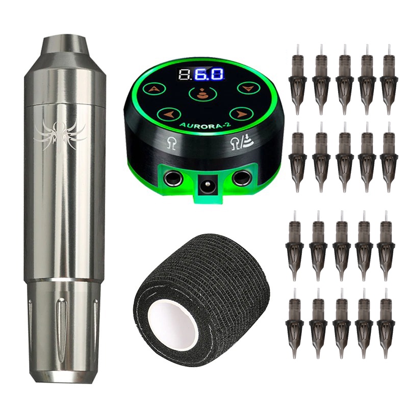 Professional Tattoo Permanent Makeup Tattoo Machine Kit Tattoo Rotary ...