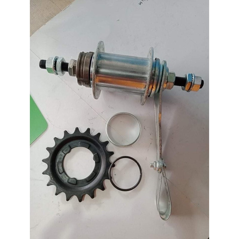 Coaster rear Hub 14 Gauge Steel 36 H 18T F/W Single Speed Cogs Back ...