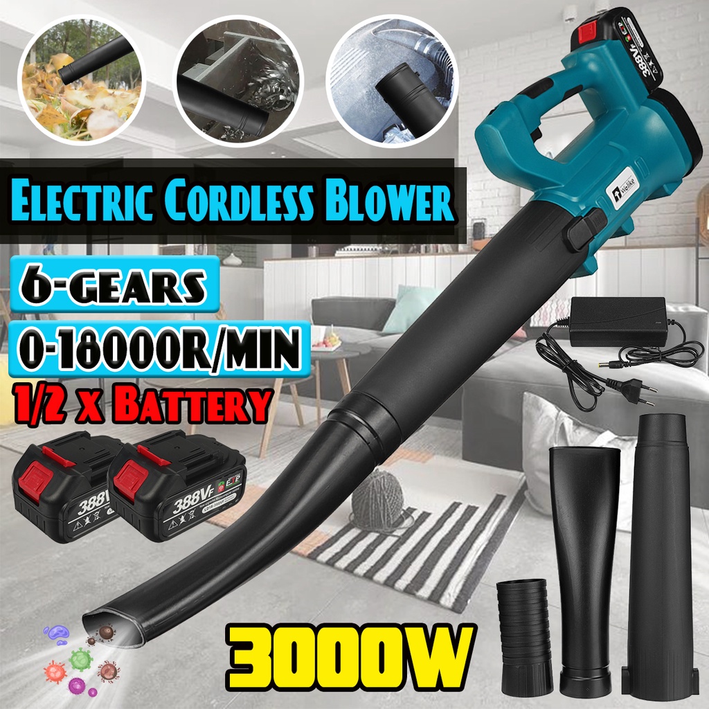 388VF 3000W Cordless Air Blower High-Power Snow Blower Portable ...