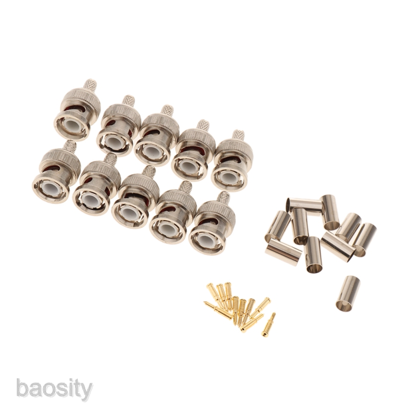 BNC Tools for RG58 10pcs BNC Plug Connector Set | Shopee Philippines