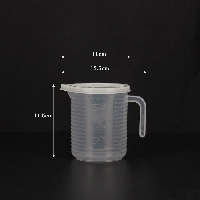 Clear Plastic Measuring Cup Pitcher With Lid Liquid Measure Jug Cup ...