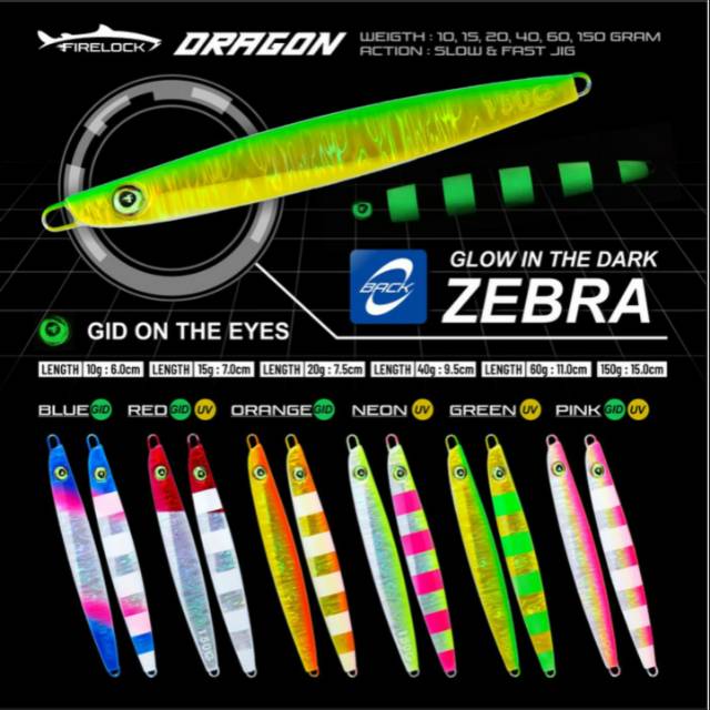 Firelock Dragon Jig Metal Fishing Lure 20gr | Shopee Philippines