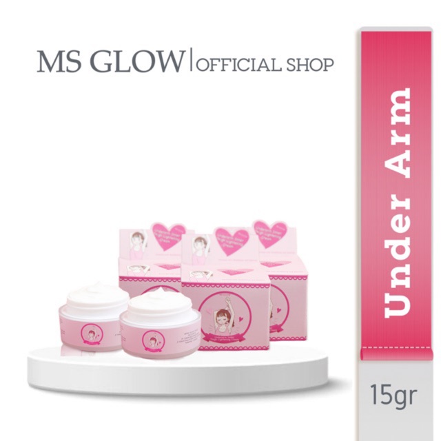 Ms Glow Underarm Whitening Dark Crease Part Brightening Underarm Armpit ...