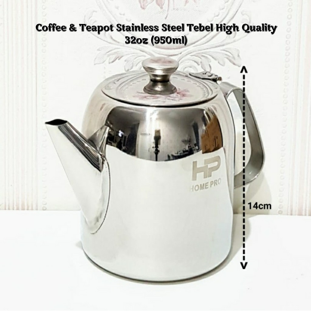 Coffee Teapot high quality thick Stainless steel Teapot 32oz 950ml ...