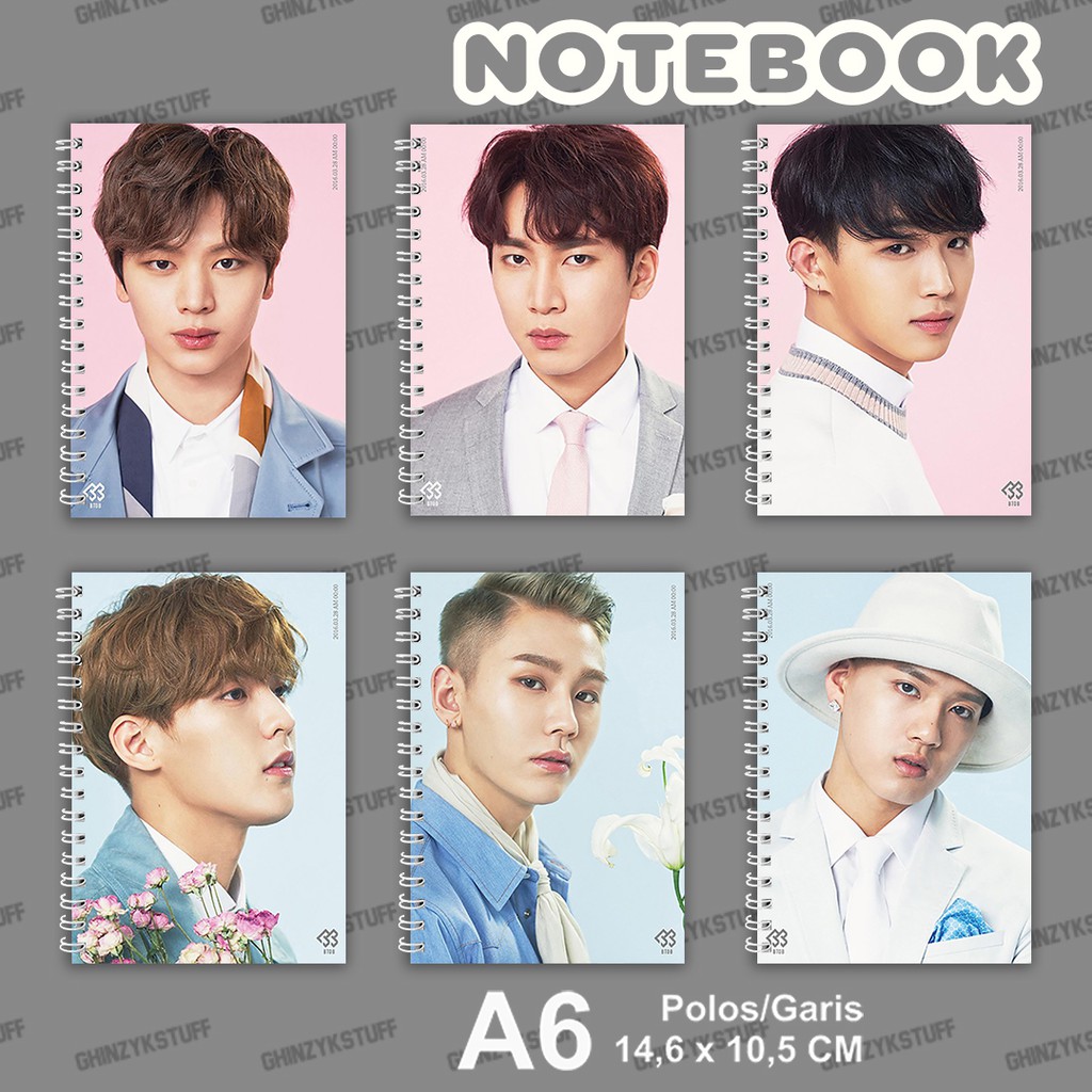 Kpop Notebook A6 Size 10.5 cm x 14.8 cm BTOB 8th Mini Album | Shopee ...