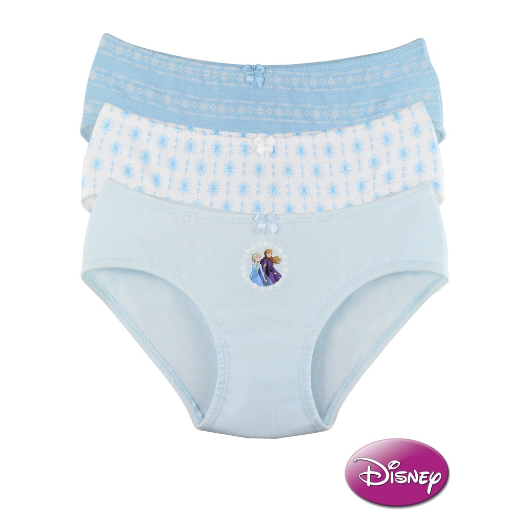 Disney Princess Frozen 3 Pack Bikini Panty with Lining Kids Underwear ...