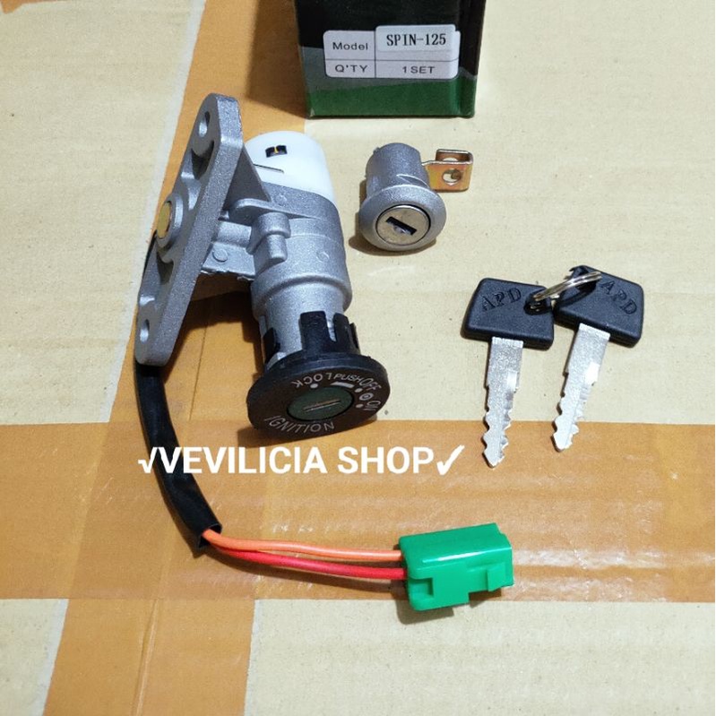 Ignition Lock SET+ Rear Seat Lock SUZUKI NEX 110/SPIN 110/SPIN 125 ...