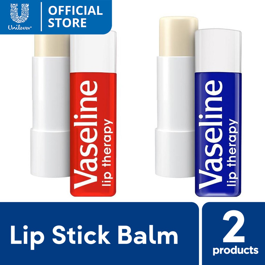 [BUNDLE OF 2] Vaseline Original Lip Stick Balm 4.8g AND Vaseline Rosy Lip Stick Balm 4.8g ...
