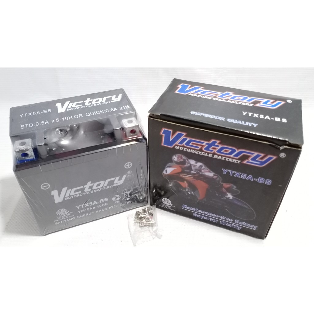 BATTERY VICTORY - YTX5A-BS (RAIDER-150)(TMX 125 NEW) | Shopee Philippines