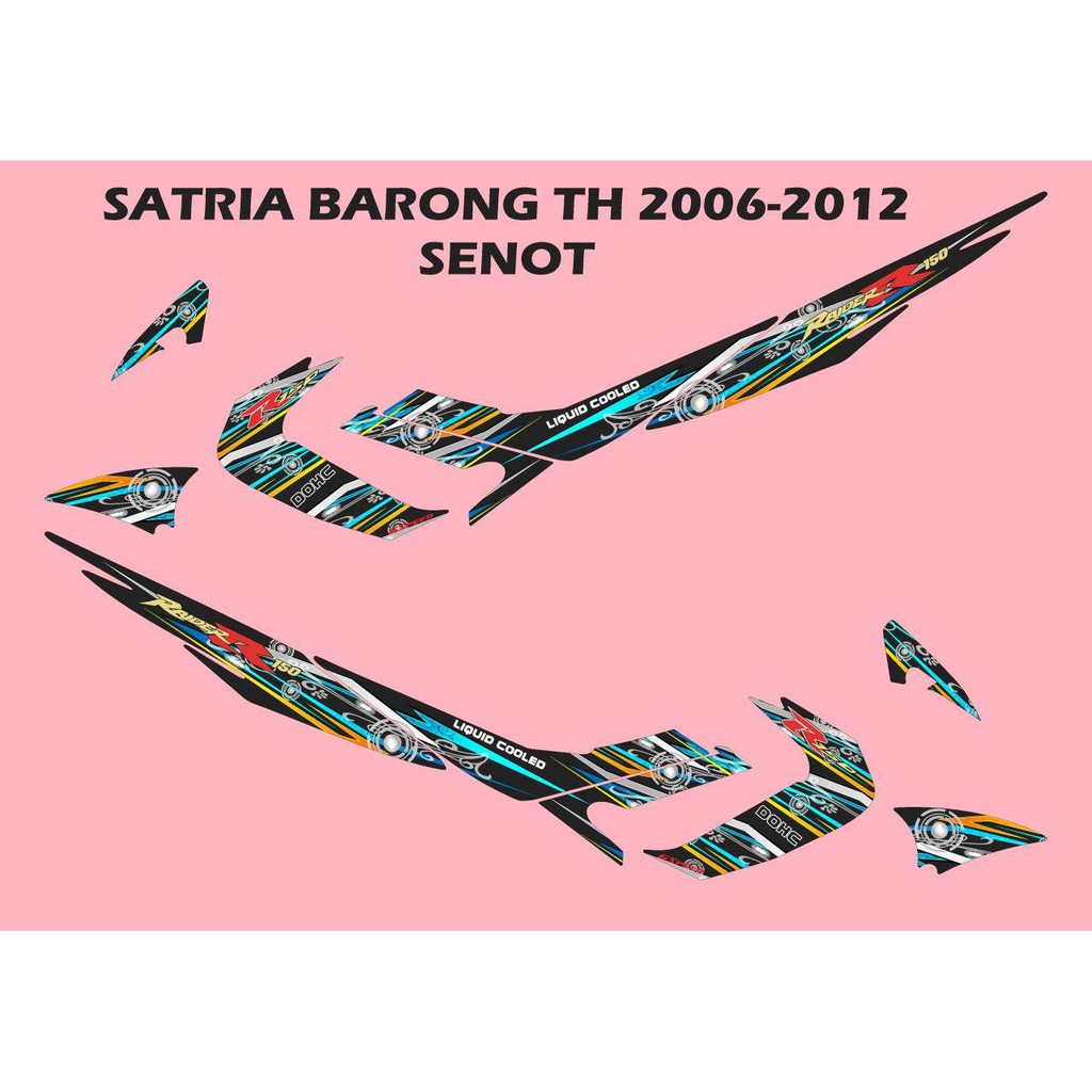 Satria fu barong senot decal sticker striping | Shopee Philippines