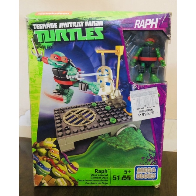 Mega Bloks Teenage Mutant Ninja Turtles Raph Dojo Combat | Shopee ...