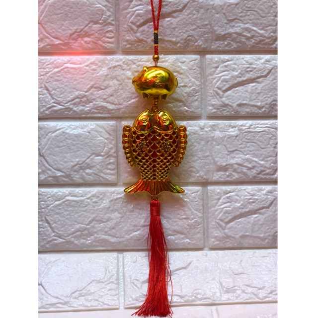 Lucky Charm(fish w/pig)DRAGON #SIZE:H38cm | Shopee Philippines