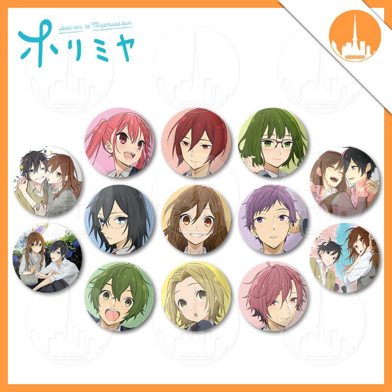 Horimiya Anime Inspired Character Button Pins | Shopee Philippines