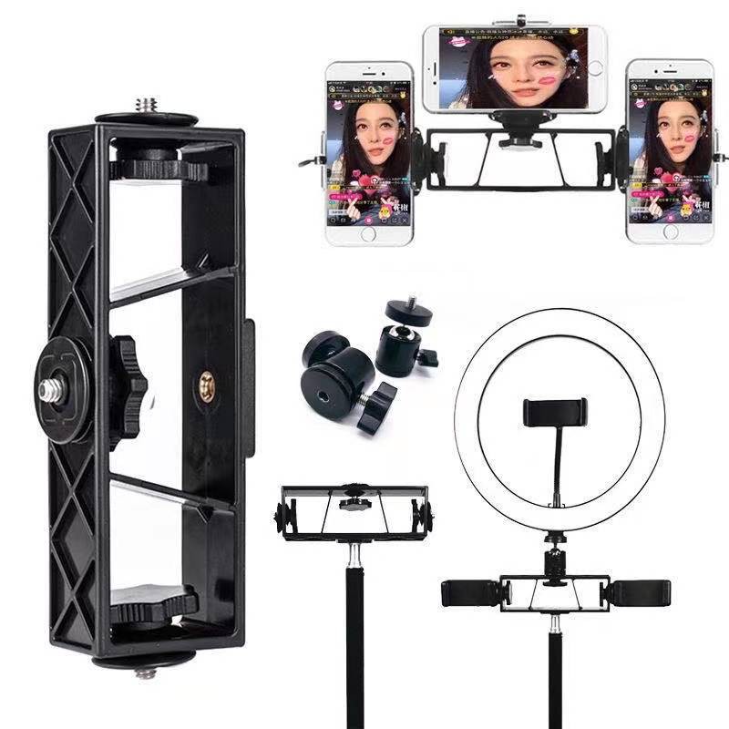 Mobile phone holder PTZ with three phone stands stand for live ...