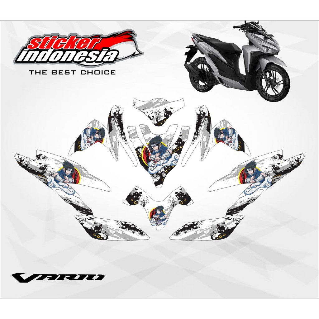 PUTIH Decal Honda Click new 150 125 all new 2018-2019 SASUKE White ...