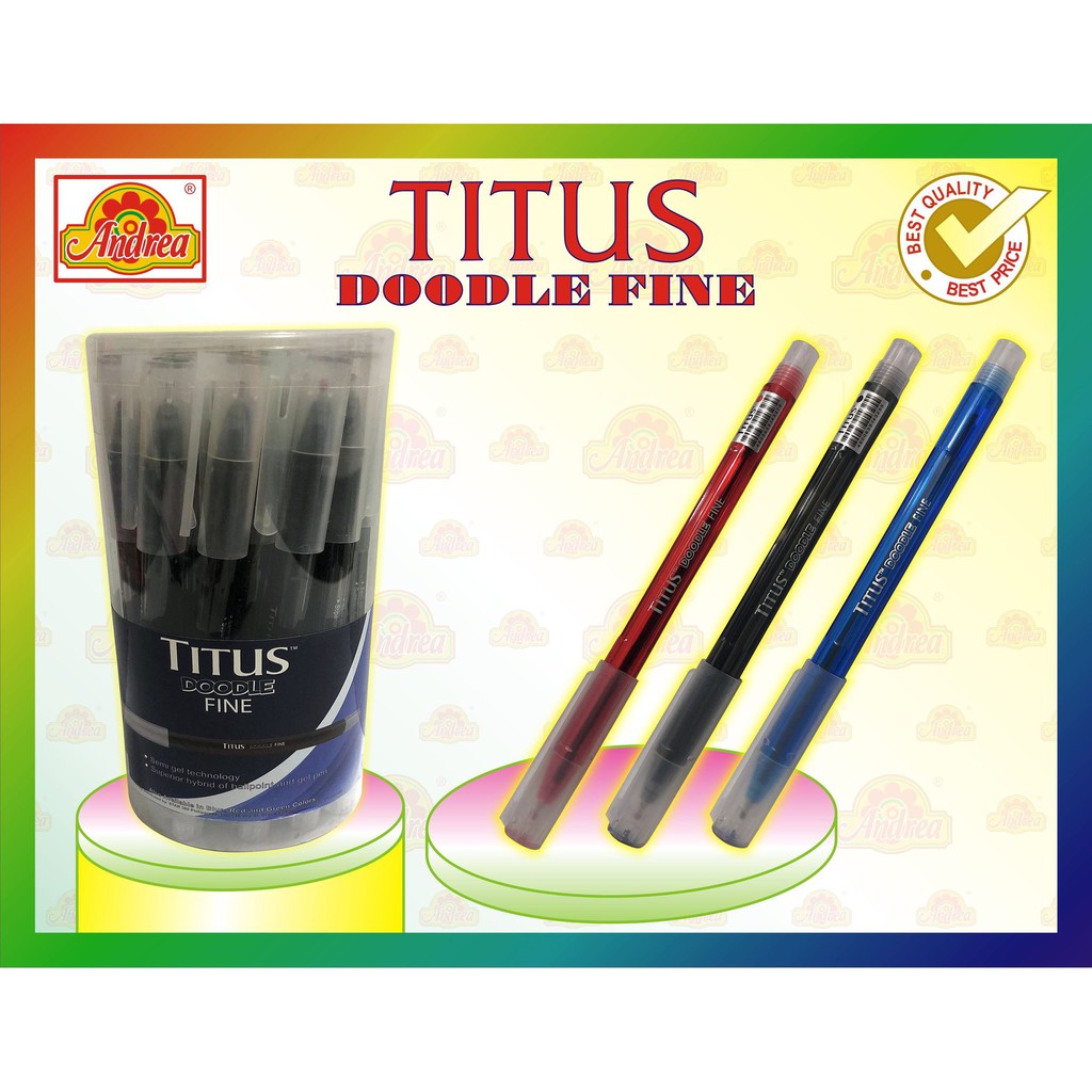 TITUS Doodle Fine PEN 0.5mm SOLD IN 25 pcs JAR | Shopee Philippines