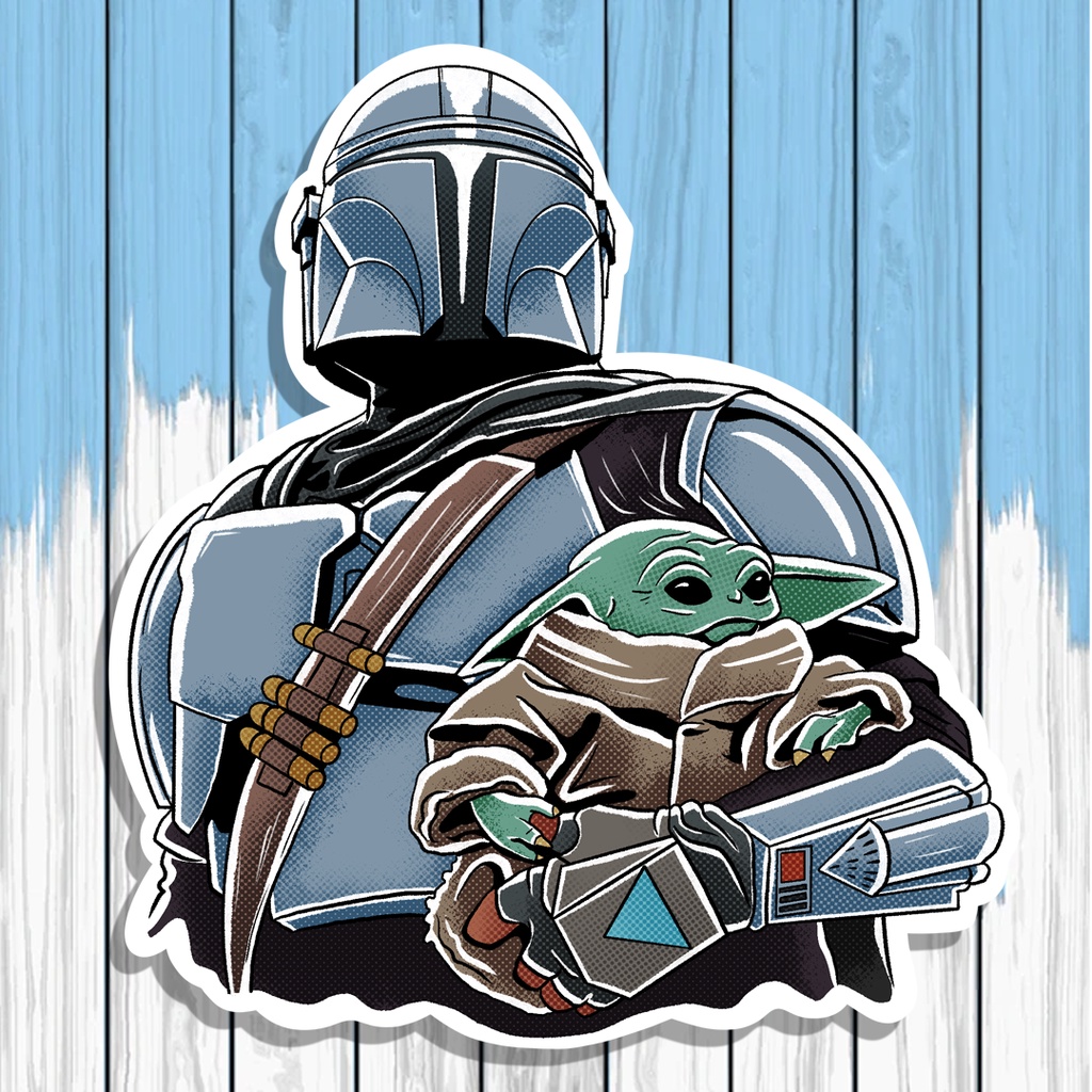 3/3 Mandalorian Star Wars Vinyl Sticker for Tumbler Mobile Phone Laptop ...