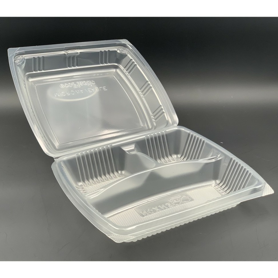 3 Compartment Lunch Box ( 50pcs ) BENXON BX-190 - Disposable PP Plastic ...