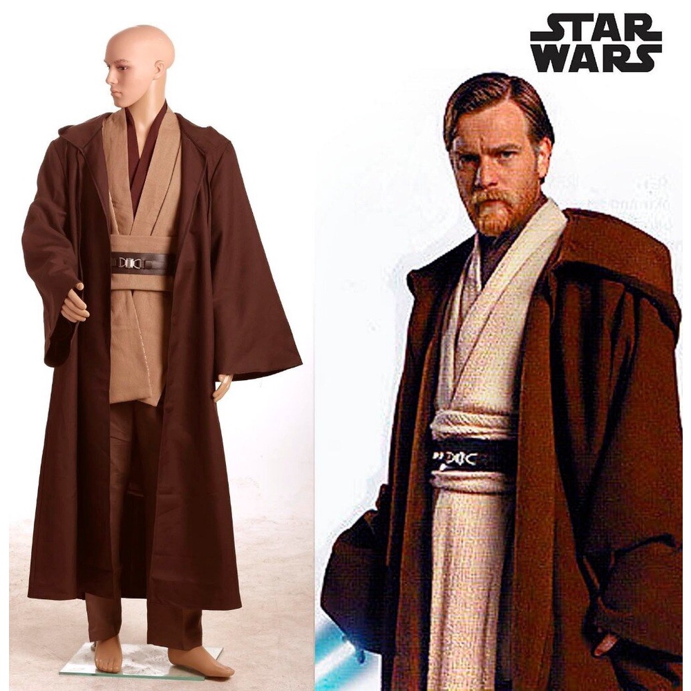 In Stock Cosplay Costume Star Wars Obi Wan Kenobi Costume TUNIC Jedi ...