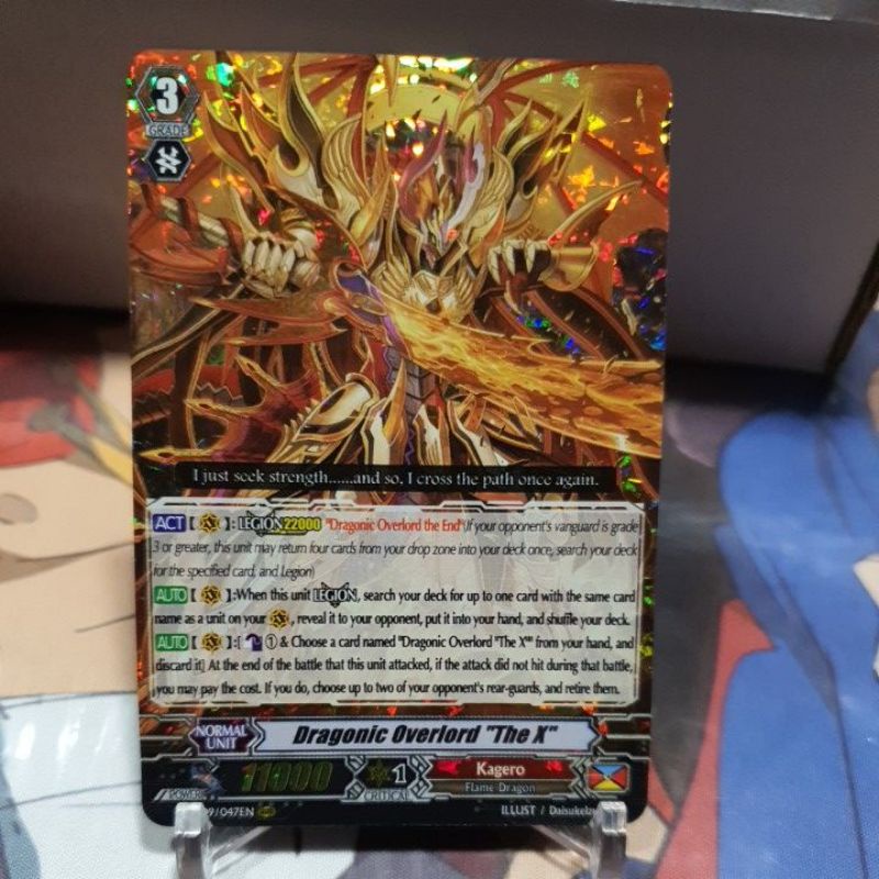 DRAGONIC OVERLORD "THE X" RRR VSS09 CARDFIGHT VANGUARD ENGLISH | Shopee Philippines
