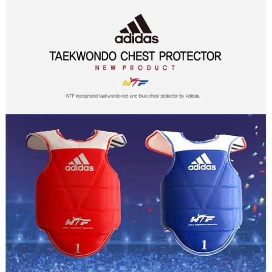 Taekwondo vest chest protector (red and blue two in one) taekwondo vest ...