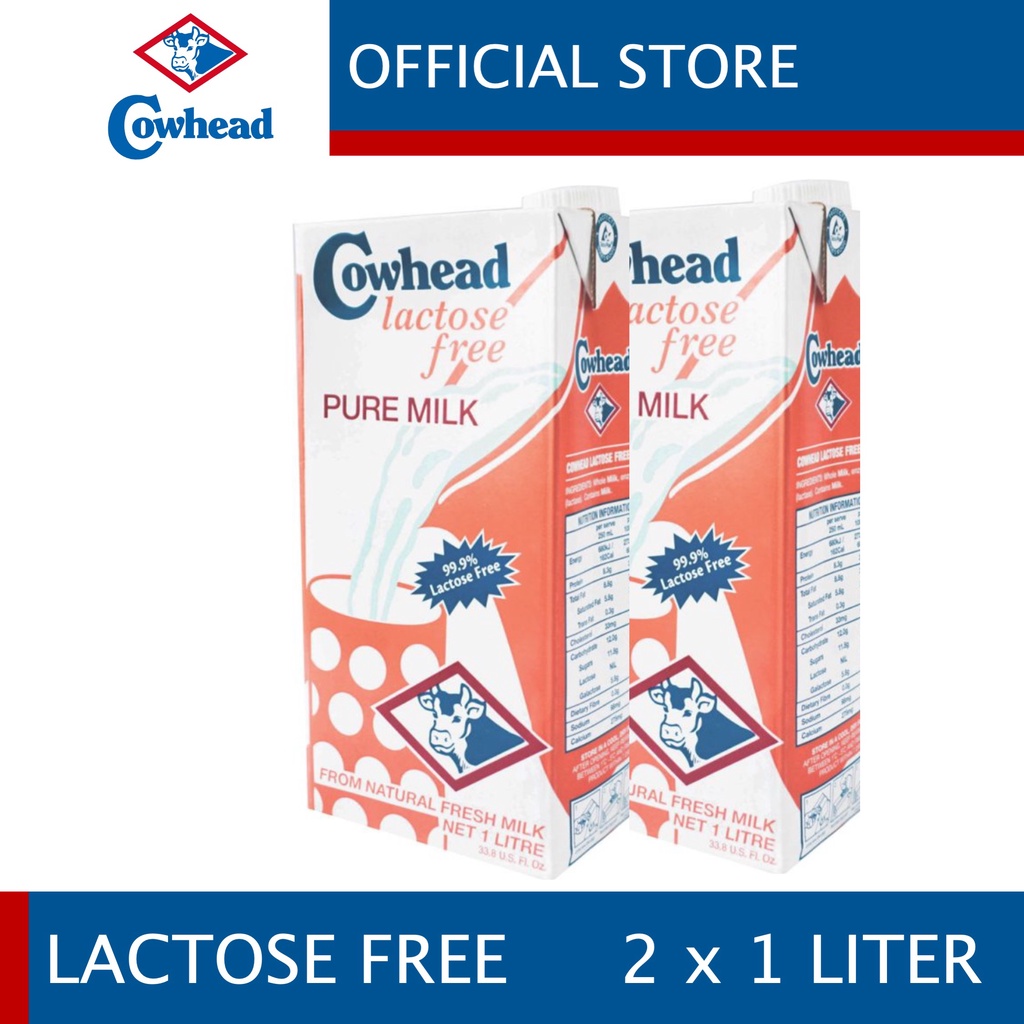 Cowhead Lactose Free Milk 1L x 2 | Shopee Philippines