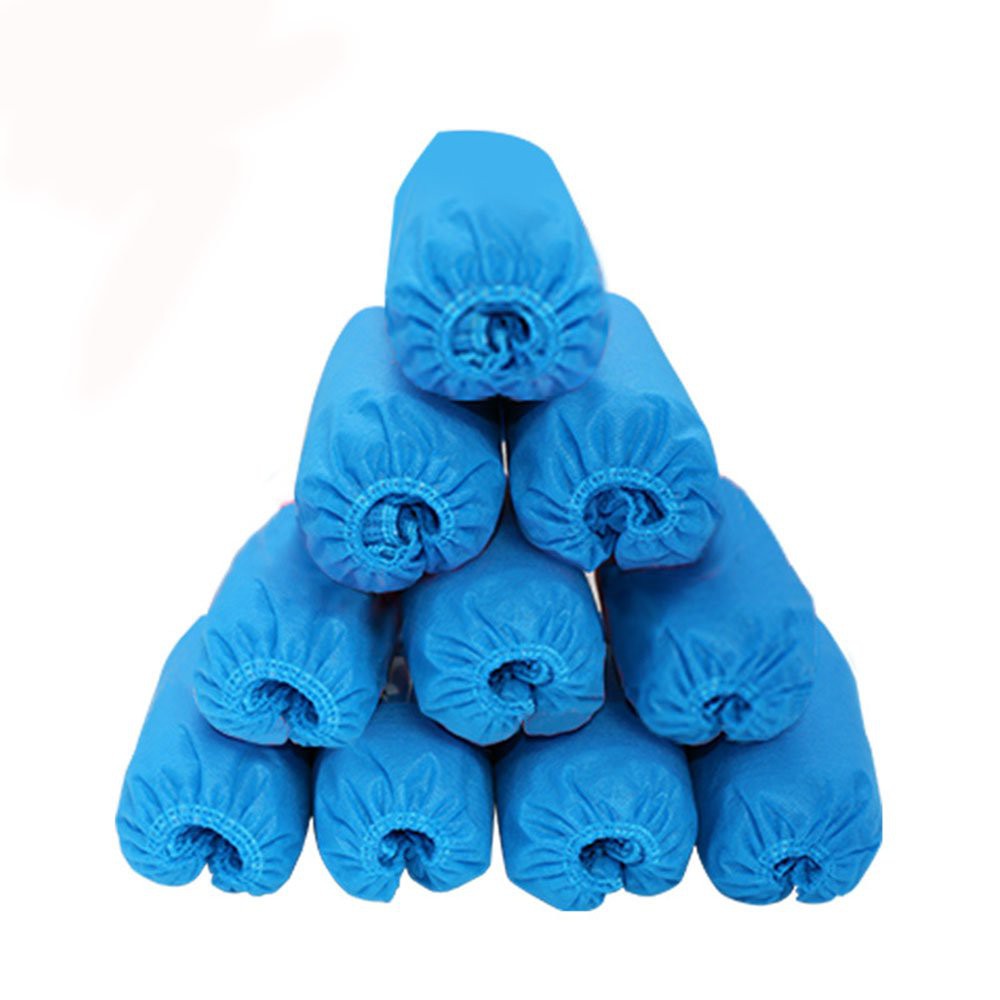 1 PACK PORTABLE PLASTIC DISPOSABLE OVERSHOE COVERS WATERPROOF COVID ...