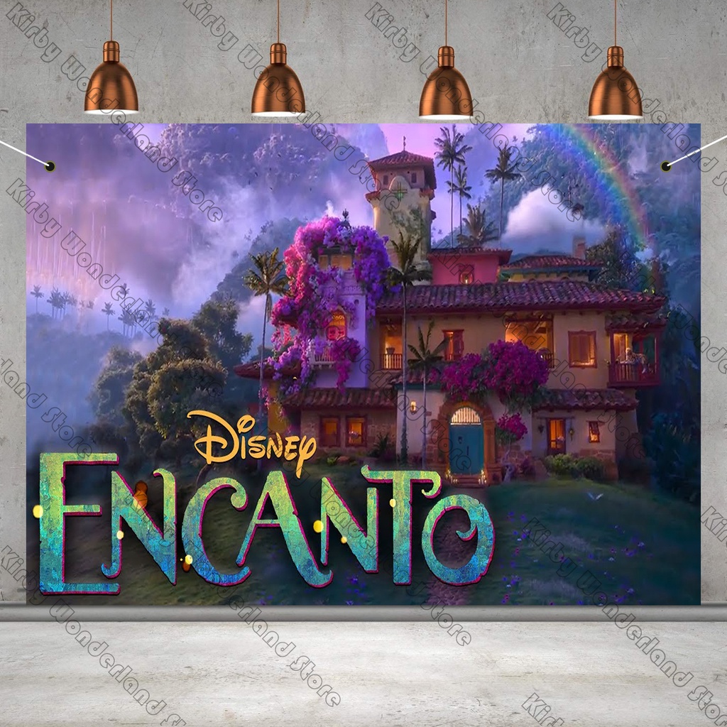 150x100CM Disney Encanto Kids Party Backdrop Stand Photobooth Backdrop ...