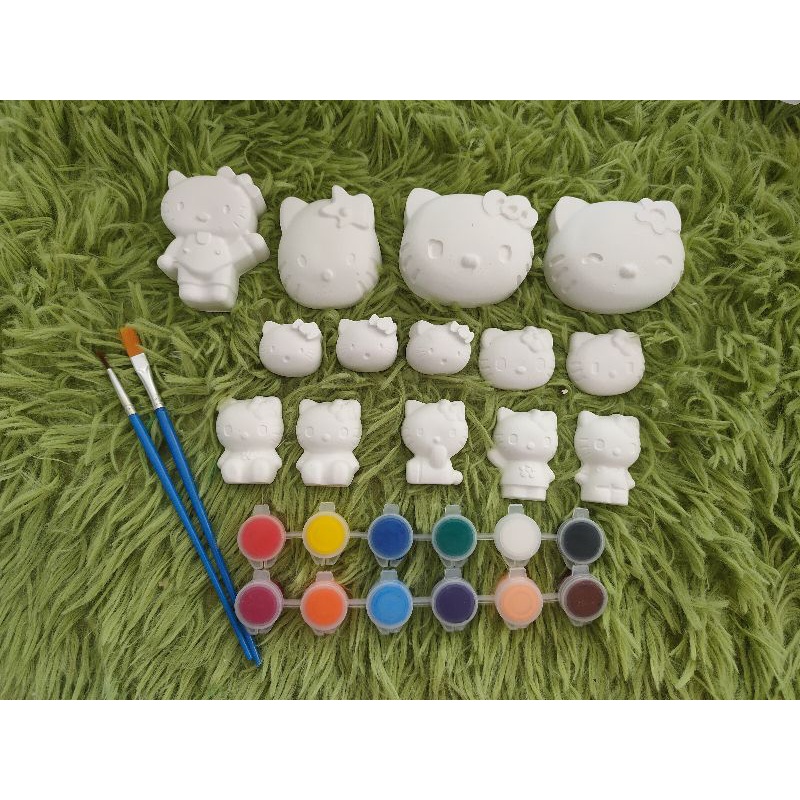 14 PCS HELLO KITTY PLASTER PAINT (WITH MAGNETS) | Shopee Philippines