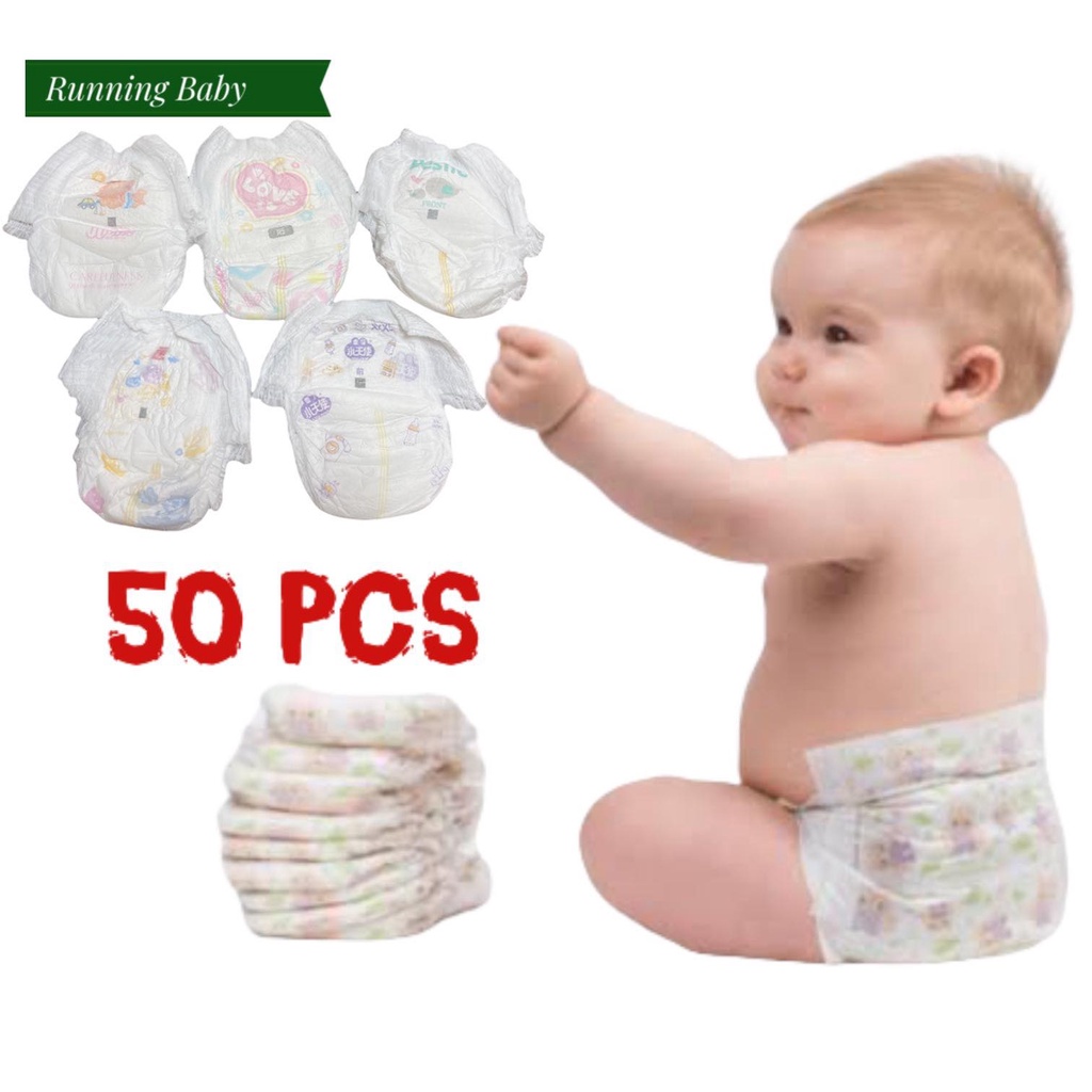 Running Baby 50PCS M-2XL TAPE BABY FINGER baby diaper All size 50pcs/pk ...