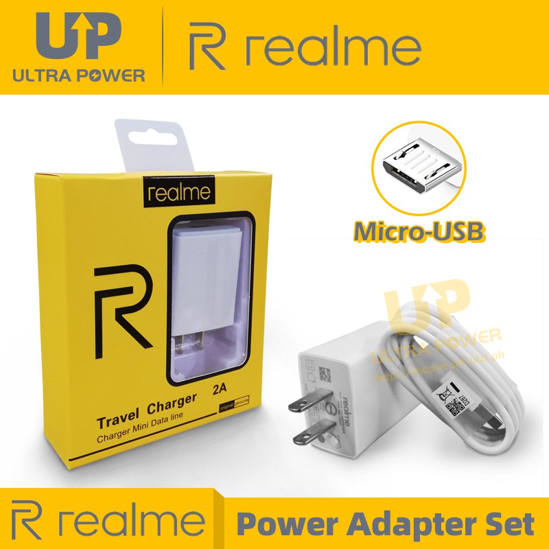 REALME Original Travel Charger 5V/2A Adapter + Micro USB Cable | Shopee ...